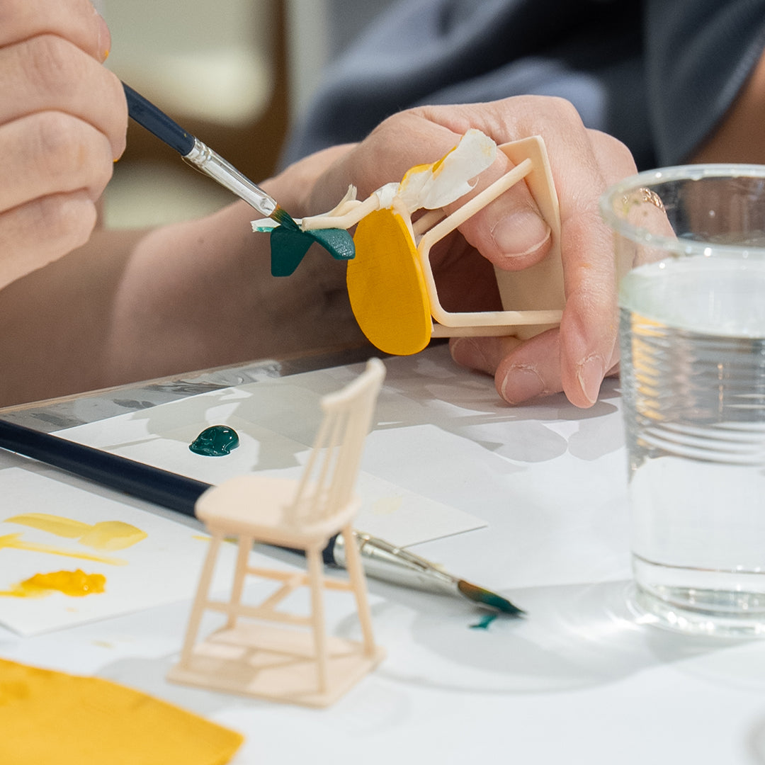 自由が丘店ワークショップレポート #12 ミニチュア家具ペイント体験 – ENEN