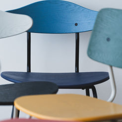 KUUM Chair kinoco - Blue x Violet x Black Steel Frame / クーム チェア キノコ – ENEN