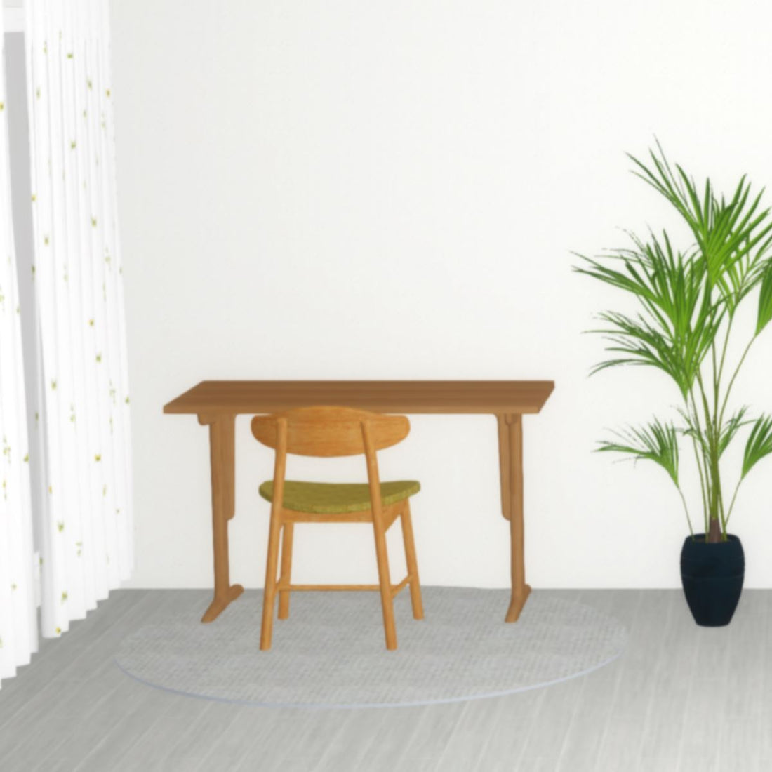 KUUM Table W1200 × D600 - アッシュ無垢材ナチュラル / クーム テーブル – ENEN